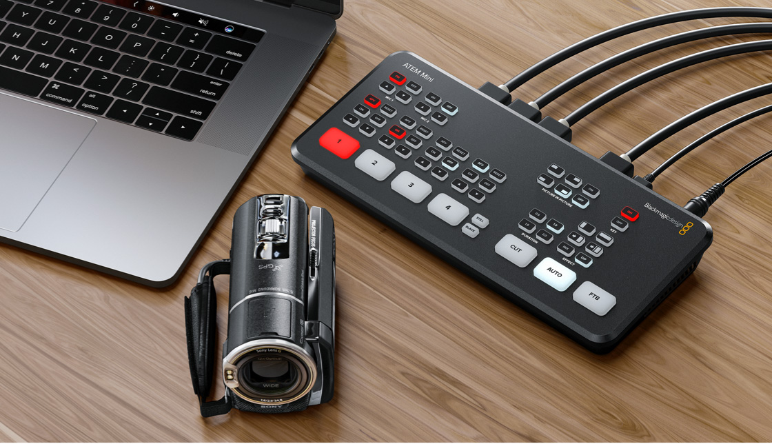 The new ATEM Mini is an affordable live production switcher ...